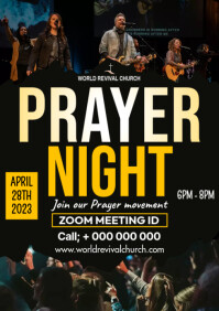 Prayer night flyer Template | PosterMyWall