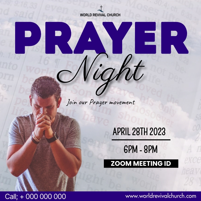 Prayer Night Template | PosterMyWall