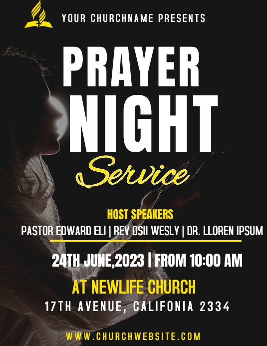 prayer night Template | PosterMyWall