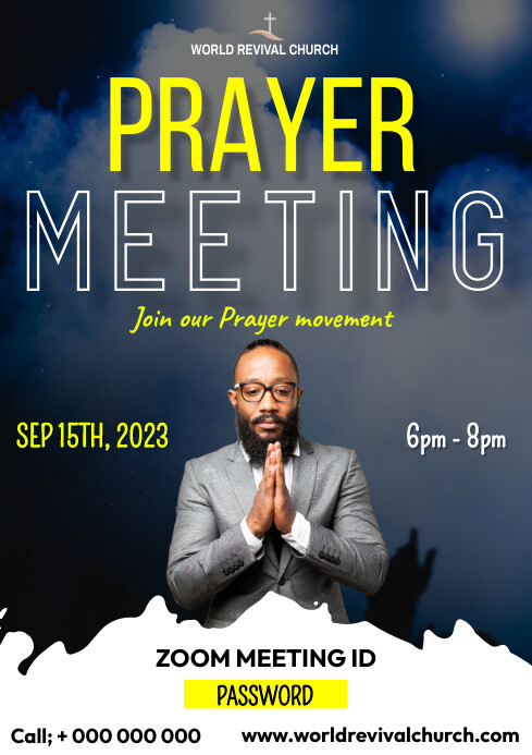 Plantilla de Prayer Night | PosterMyWall