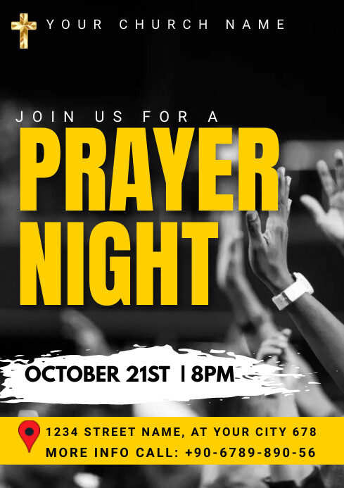 Prayer night Template | PosterMyWall