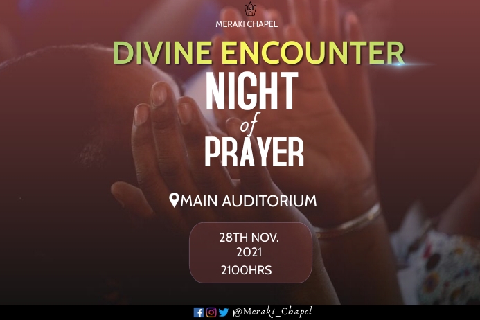 PRAYER NIGHT Template | PosterMyWall
