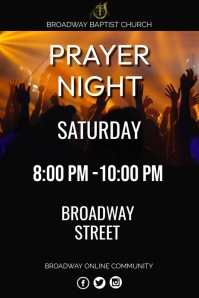 prayer night Template | PosterMyWall