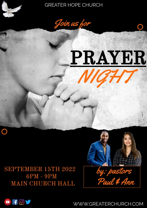 Prayer Night Template | PosterMyWall