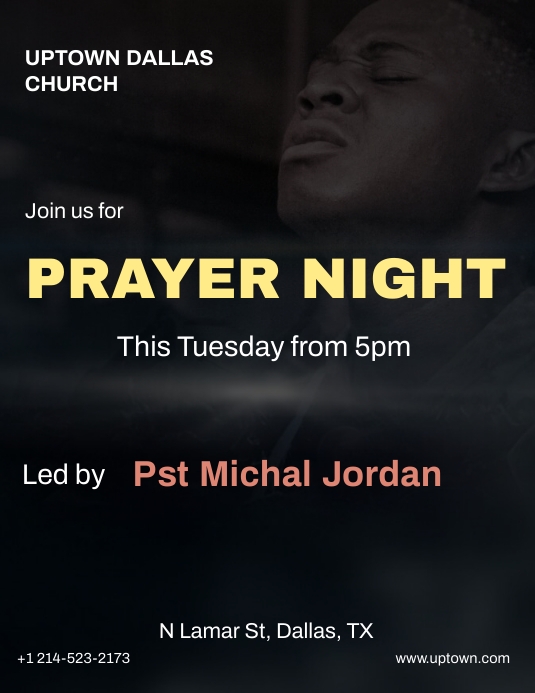 Plantilla de prayer NIGHT | PosterMyWall