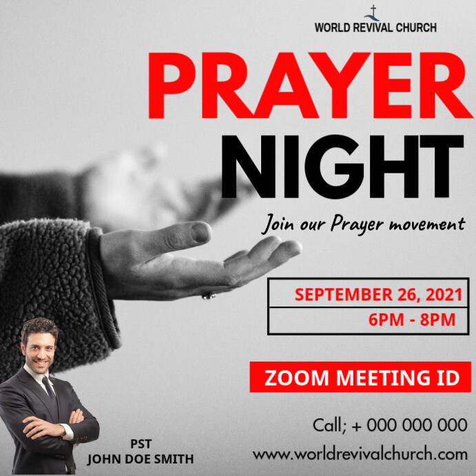 Prayer Night Template | PosterMyWall