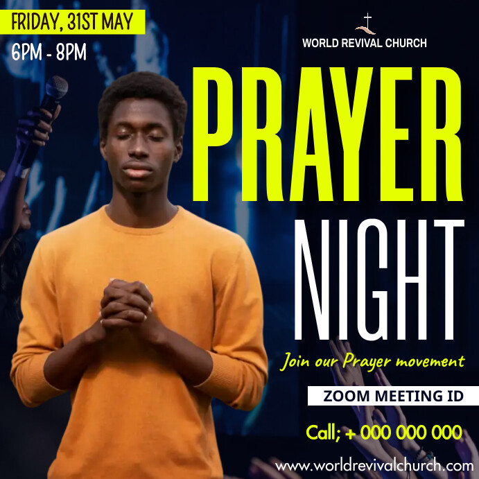 Prayer Night Template | PosterMyWall