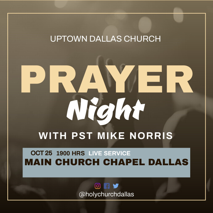 prayer NIGHT Template | PosterMyWall