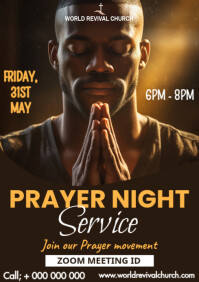 Prayer night flyer Template | PosterMyWall