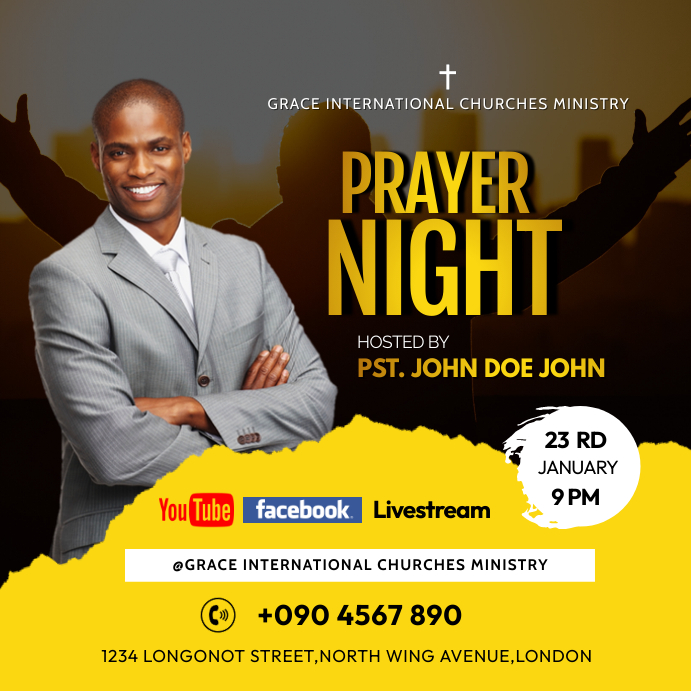 Copy of PRAYER NIGHT FLYER | PosterMyWall
