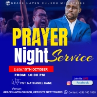 miracle night service church poster Template | PosterMyWall