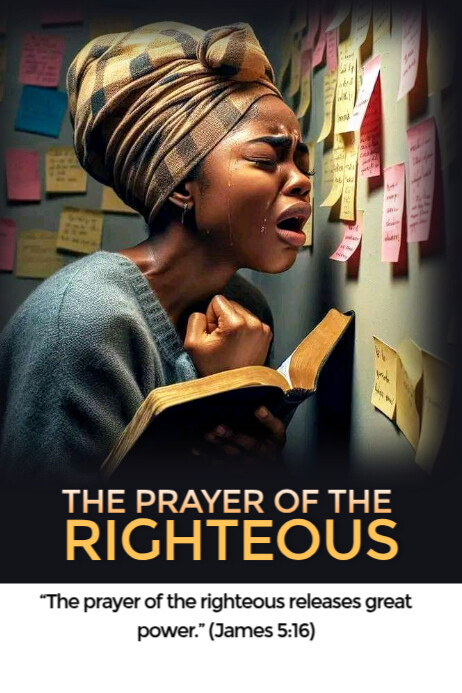 Plantilla de Prayer of the righteous | PosterMyWall