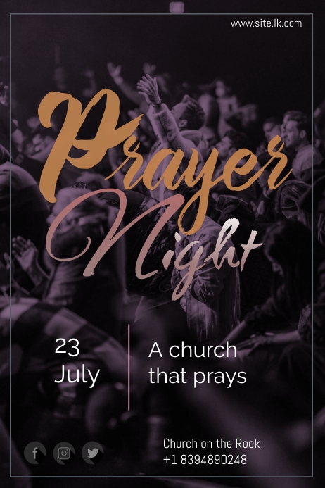 Plantilla de Prayer Poster | PosterMyWall