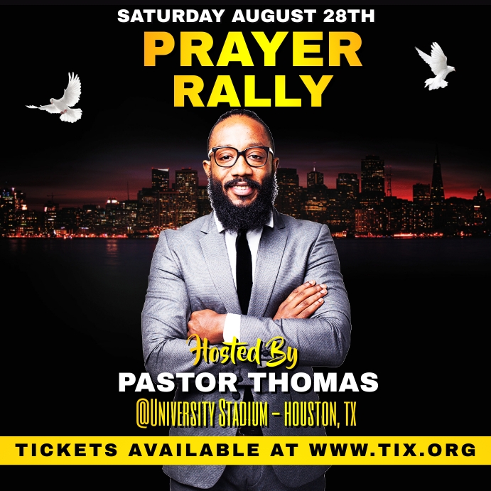Copy of PRAYER RALLY CHURCH FLYER TEMPLATE | PosterMyWall