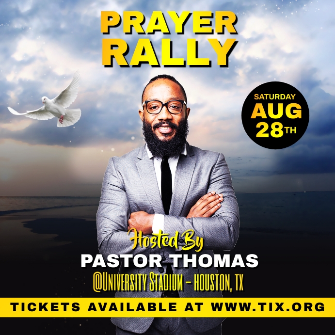 Copy of PRAYER RALLY CHURCH FLYER TEMPLATE | PosterMyWall