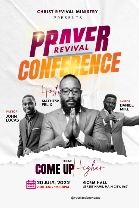 prayer revival conference Template | PosterMyWall