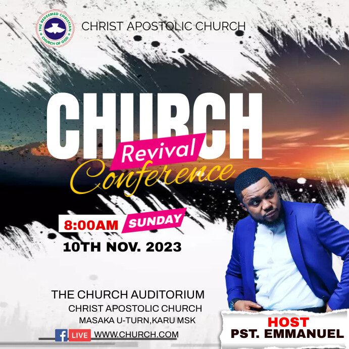 PRAYER REVIVAL CONFERENCE Template | PosterMyWall