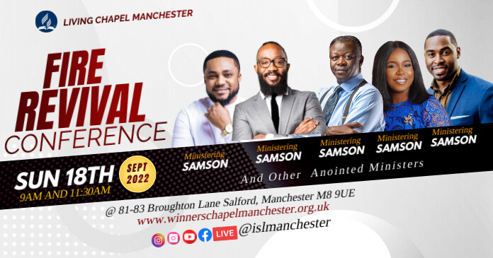 Plantilla de PRAYER REVIVAL CONFERENCE | PosterMyWall