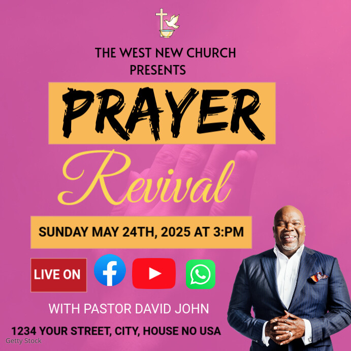 PRAYER REVIVAL Template | PosterMyWall