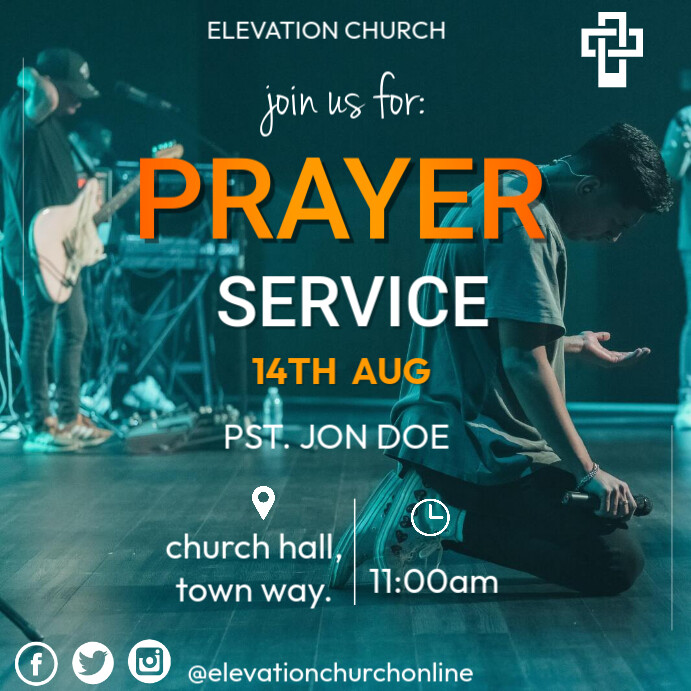Copy of PRAYER SERVICE (1) | PosterMyWall