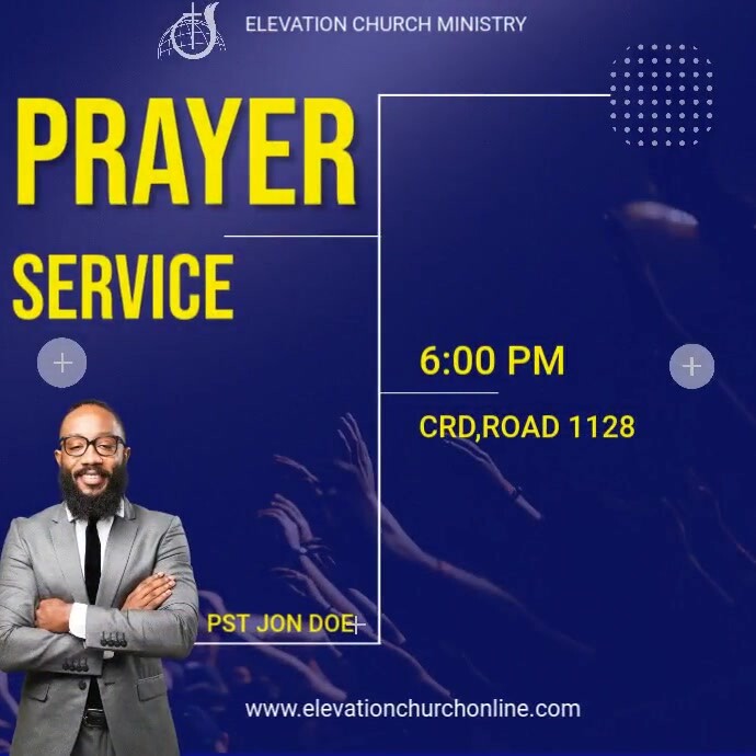 Copy of PRAYER SERVICE (12) | PosterMyWall