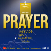 PRAYER SERVICE Template | PosterMyWall