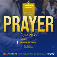 PRAYER SERVICE Template | PosterMyWall
