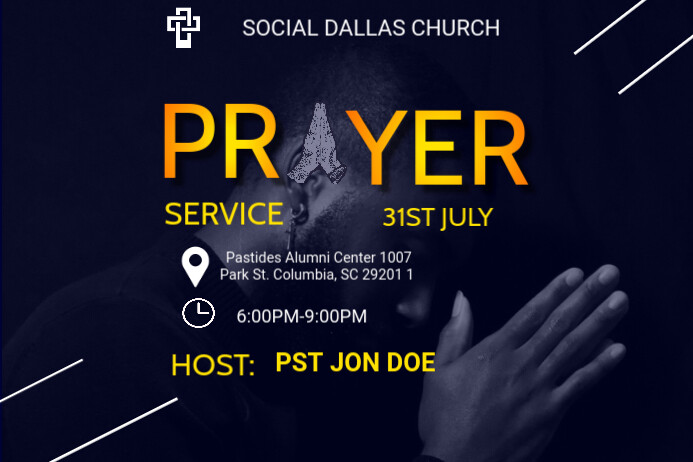 Copy of PRAYER SERVICE (2) | PosterMyWall