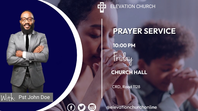 PRAYER SERVICE (2) Template | PosterMyWall