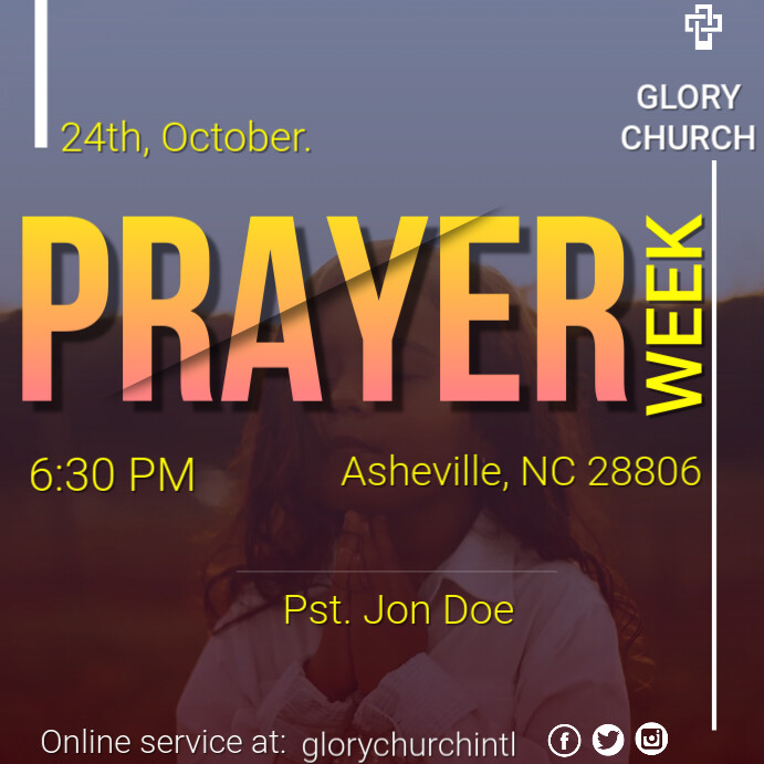 prayer service (3) Template | PosterMyWall