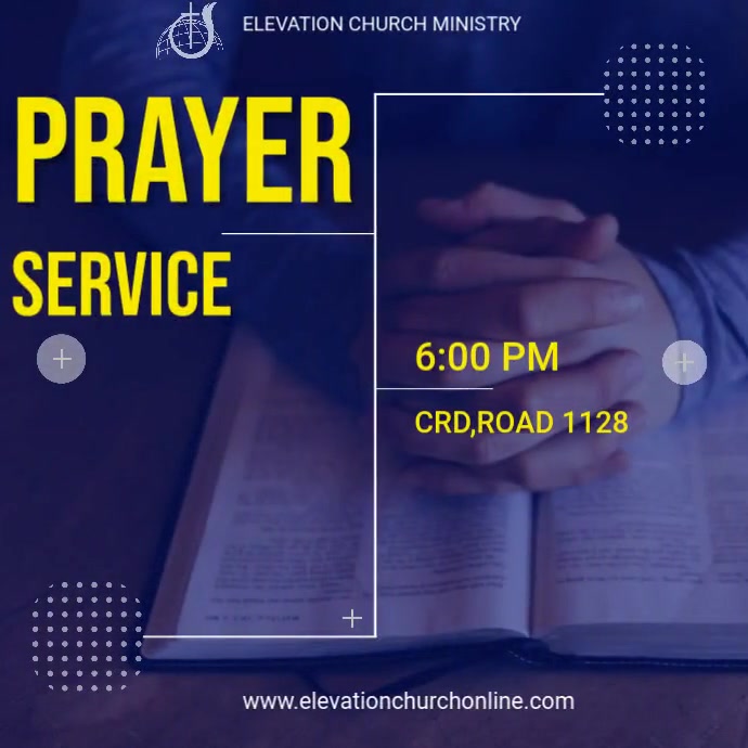 PRAYER SERVICE (4) Template | PosterMyWall