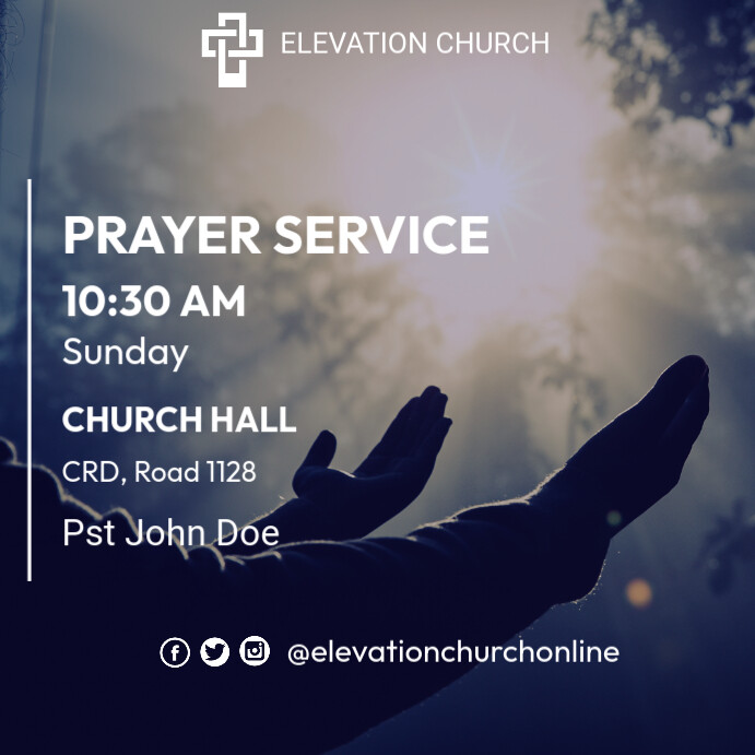 Copy of PRAYER SERVICE (5) | PosterMyWall
