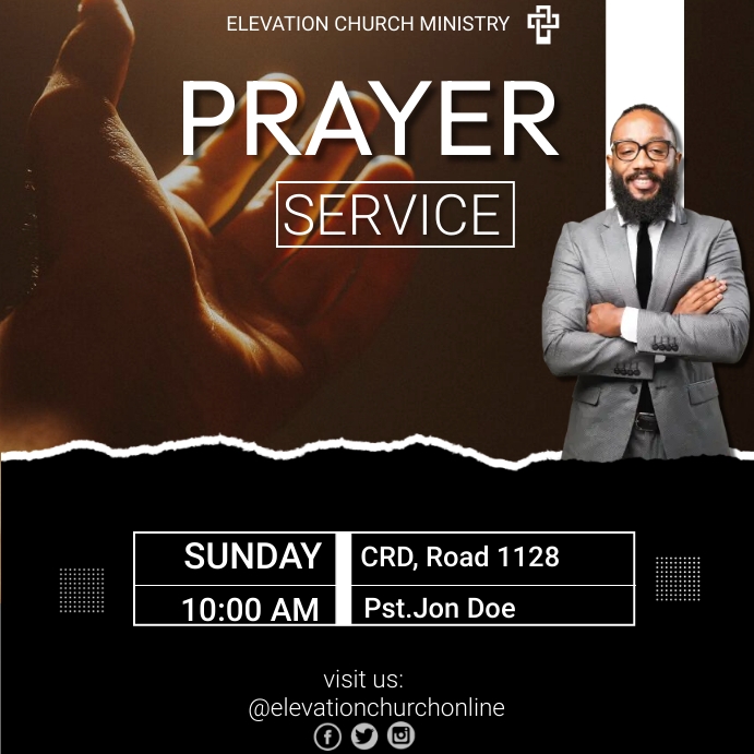 PRAYER SERVICE (5) Template | PosterMyWall