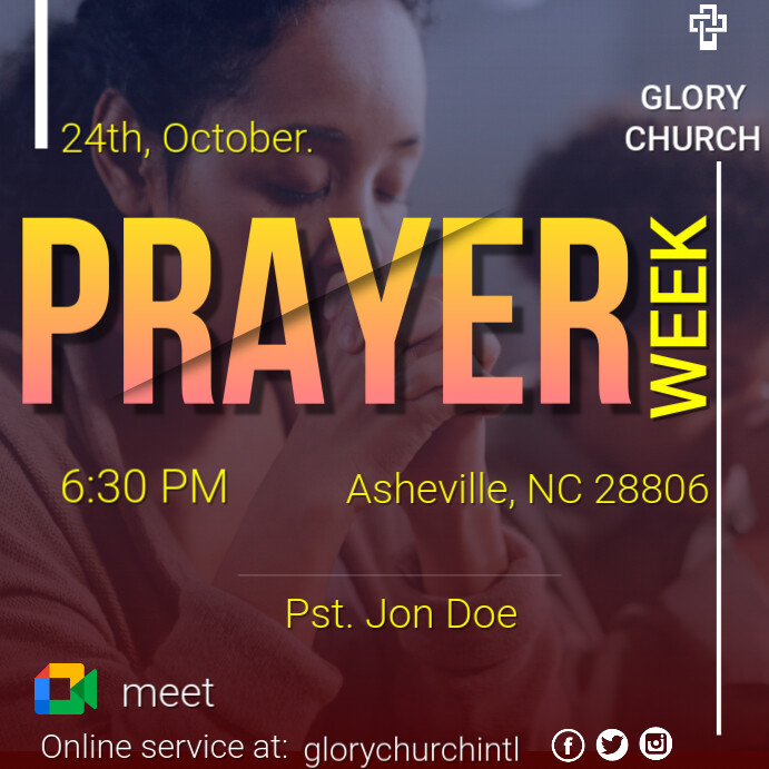 prayer service (6) Template | PosterMyWall
