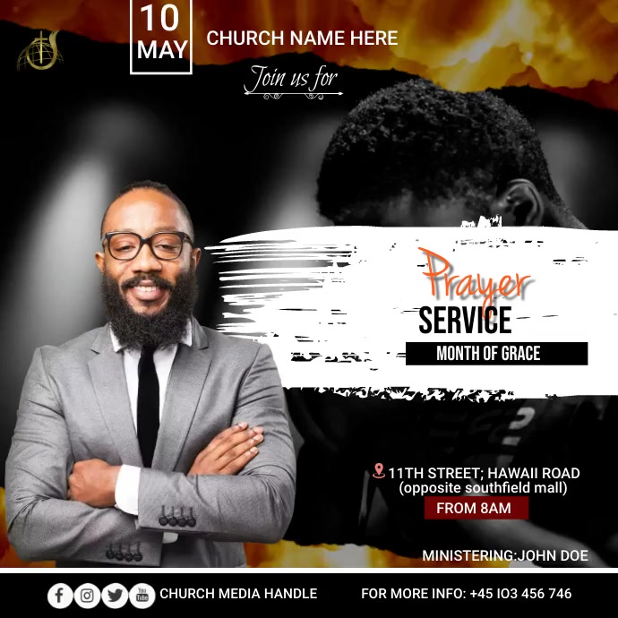 prayer service Template | PosterMyWall
