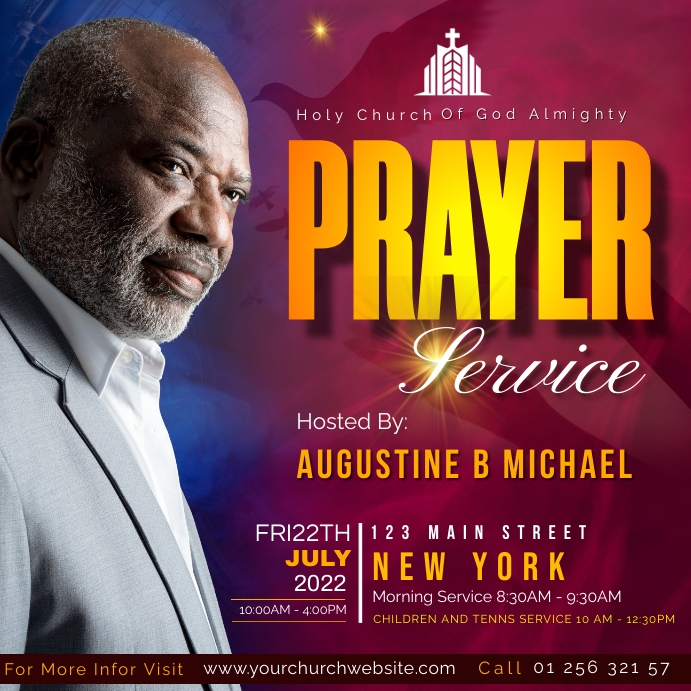 Prayer Service | PosterMyWall