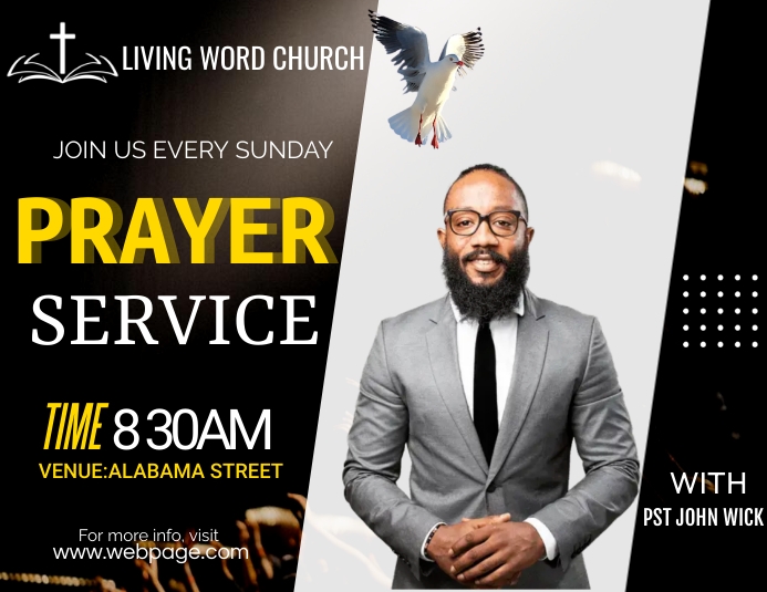 Copy of Prayer Service | PosterMyWall