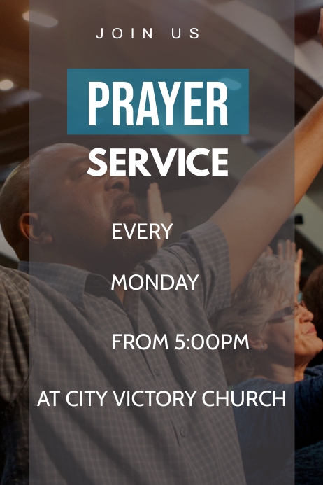 Prayer Service Template | PosterMyWall