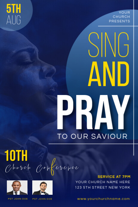 Prayer Service Template | PosterMyWall