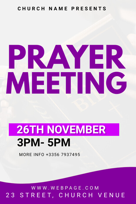 Prayer service Template | PosterMyWall