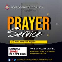 Church Prayer Service Invitation Flyer Template | PosterMyWall