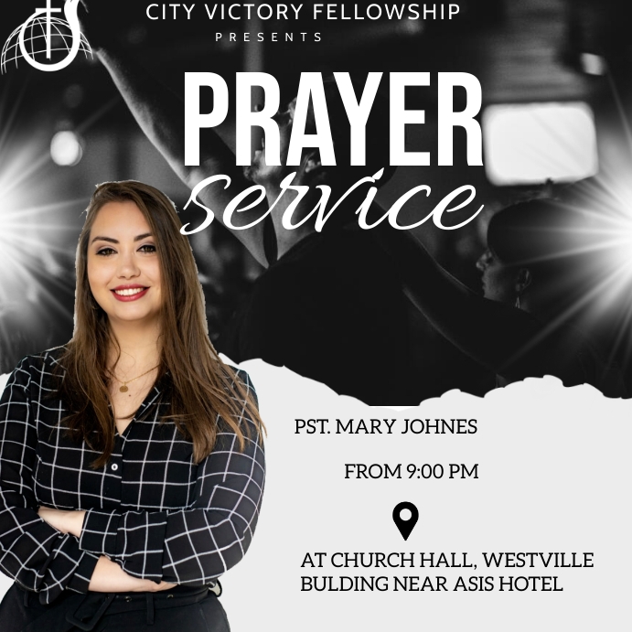 Copy of Prayer Service | PosterMyWall