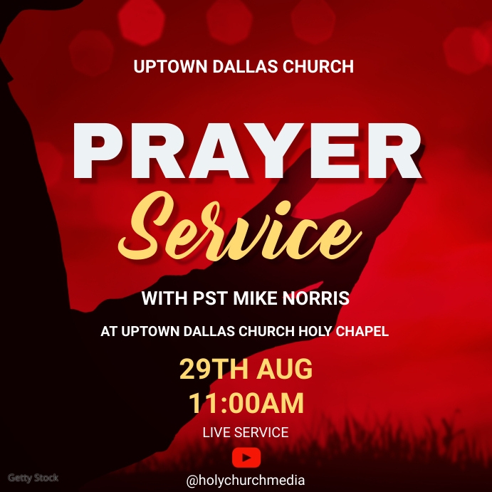 Copy of prayer service | PosterMyWall