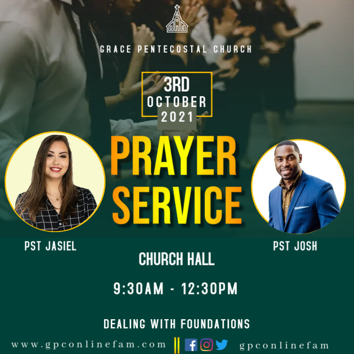 Prayer service Template | PosterMyWall
