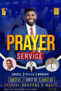 Church service poster template | PosterMyWall