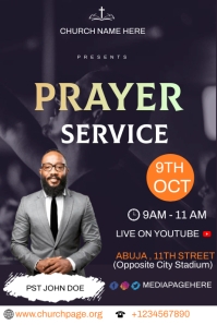 Prayer Service Template | PosterMyWall