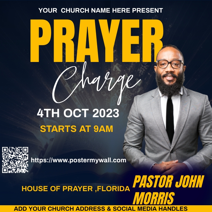 prayer service Template | PosterMyWall