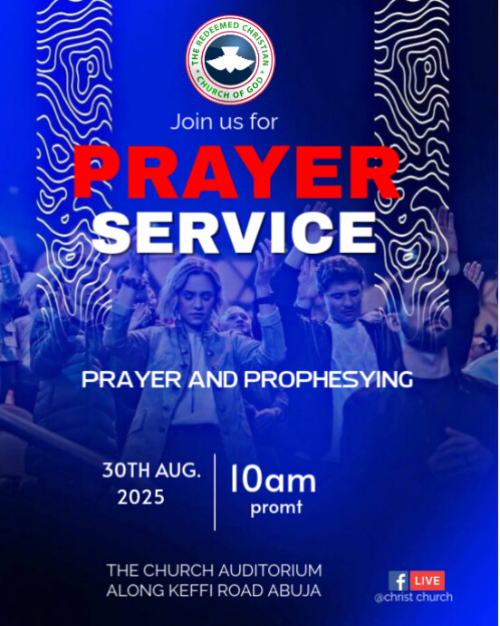 PRAYER SERVICE Template | PosterMyWall