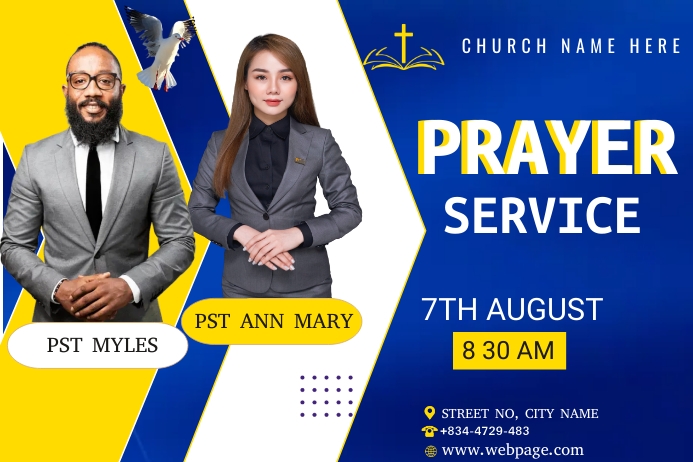 Prayer Service Template | PosterMyWall