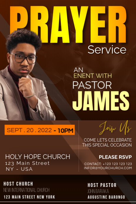 Prayer Service Template | PosterMyWall